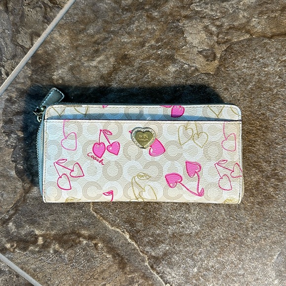 Coach | Bags | Coach Cherry Wallet | Poshmark